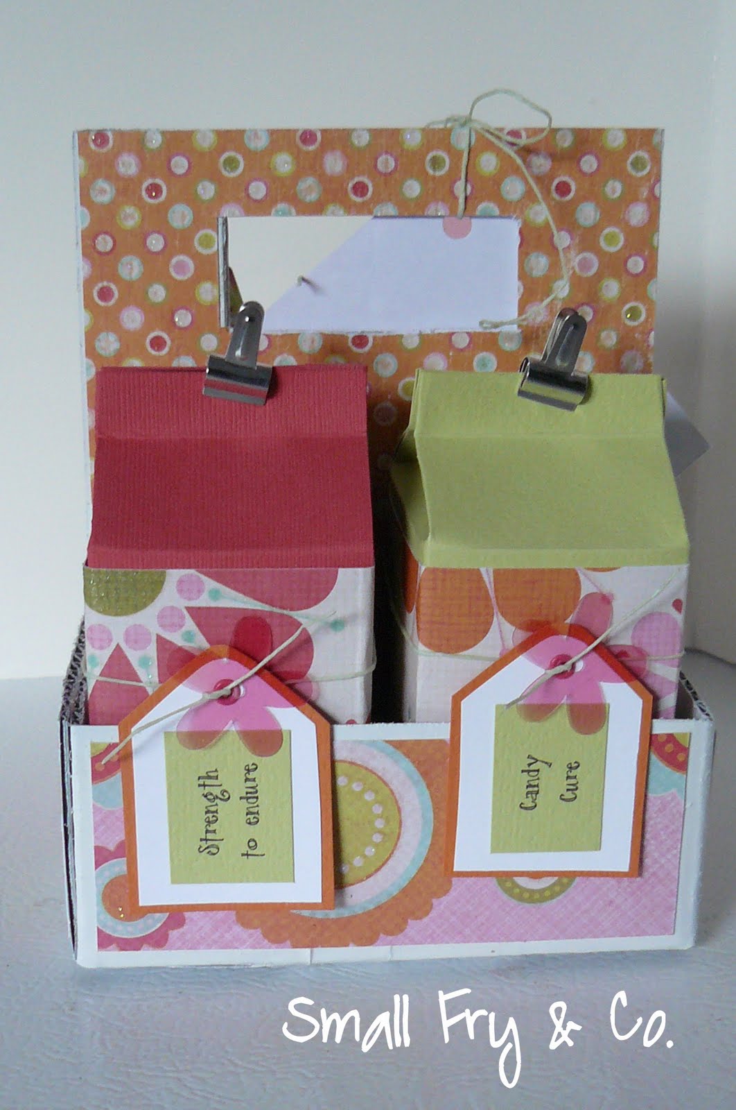 Small Fry & Co. : Get Well Week Day 3- Paper Milk Carton Caddy