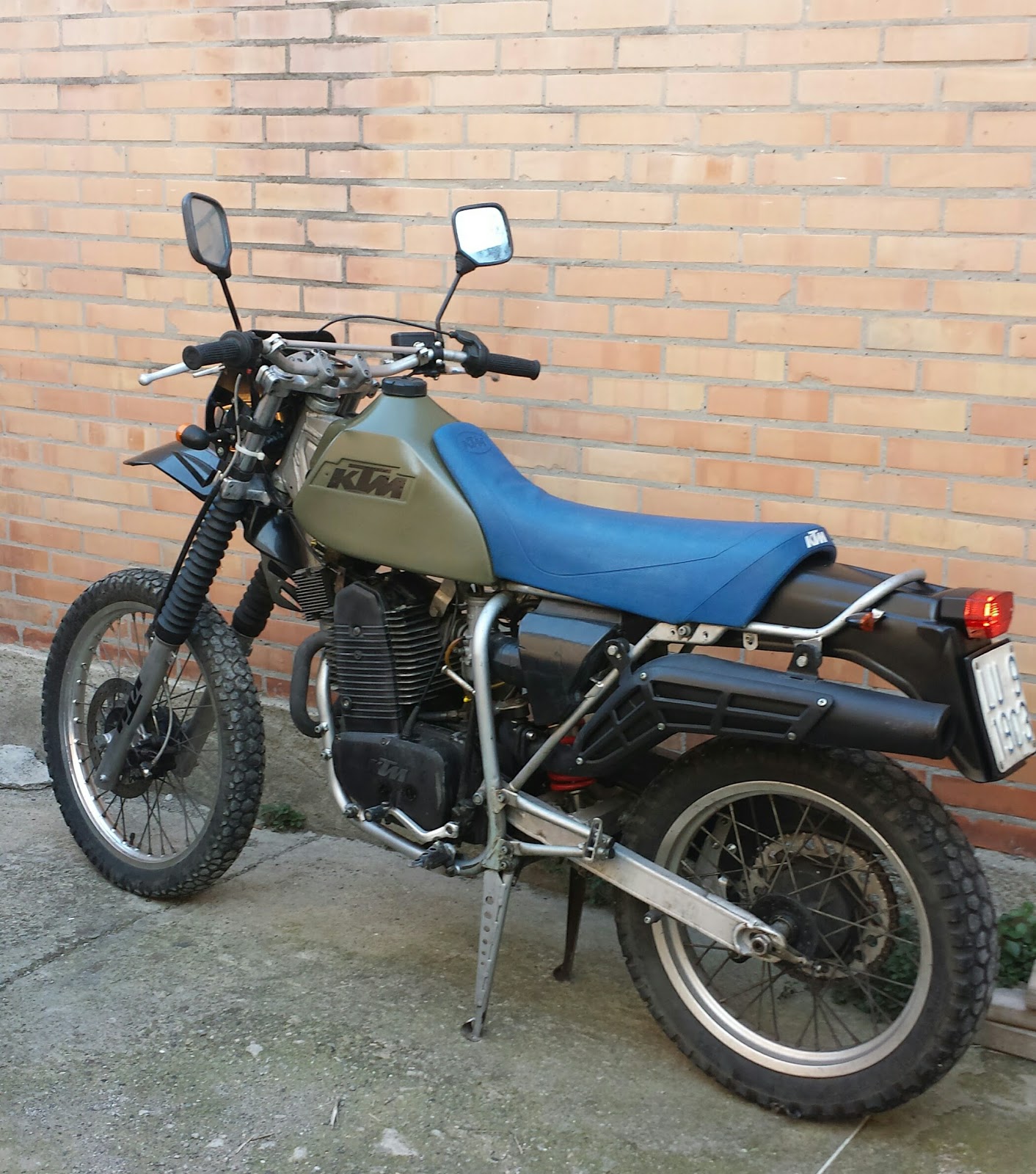 KTM ENDURO cc. 348 4 TEMPI MOTORE ROTAX ANNO 1984 MANUALE OFFICINA