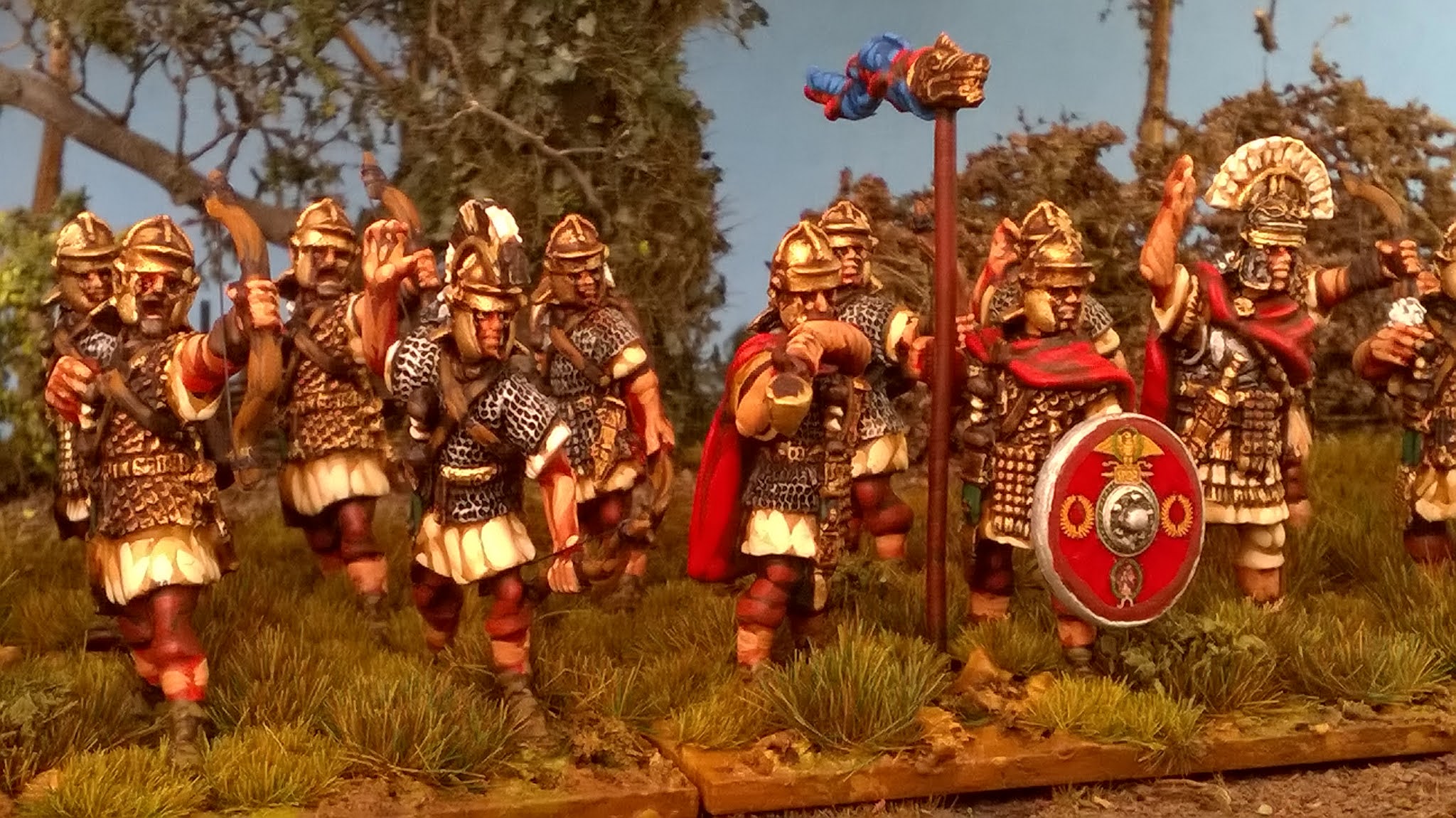 Painting Lead and other stuff.: 28mm Early Imperial Roman Archers