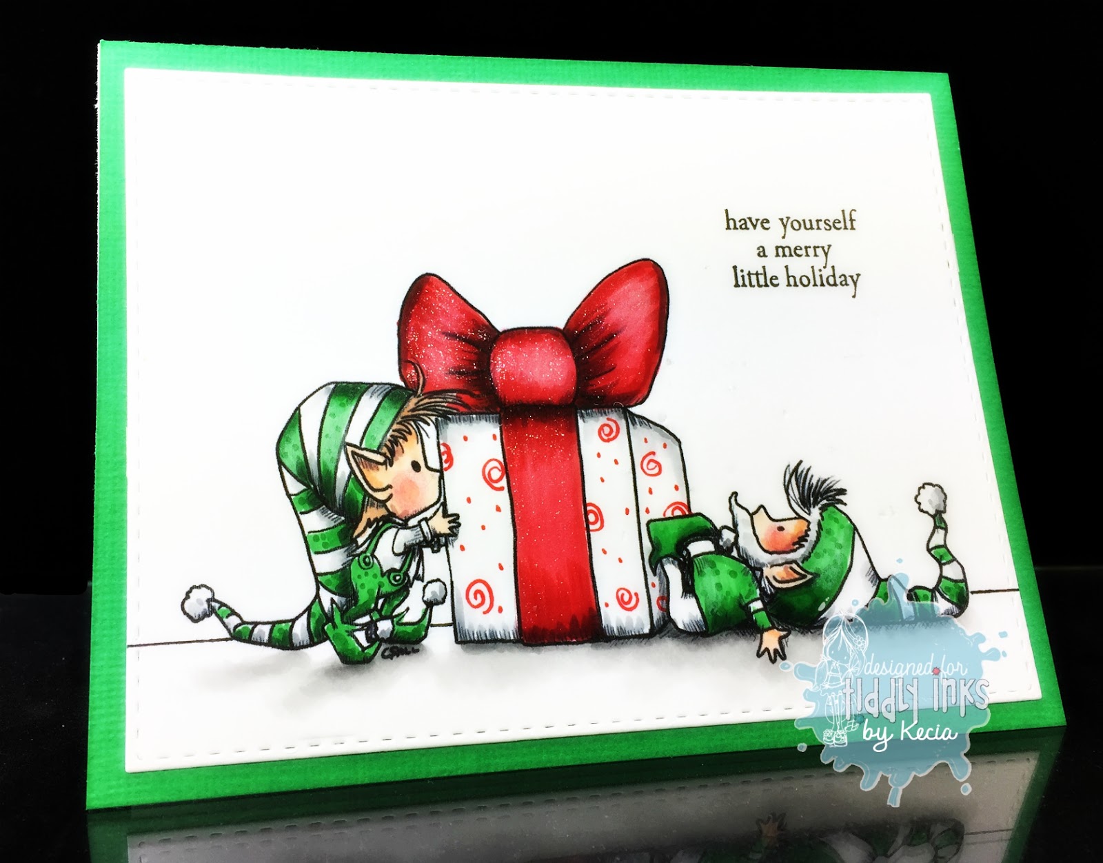 Stamping Deets: Cute and Clumsy Elves