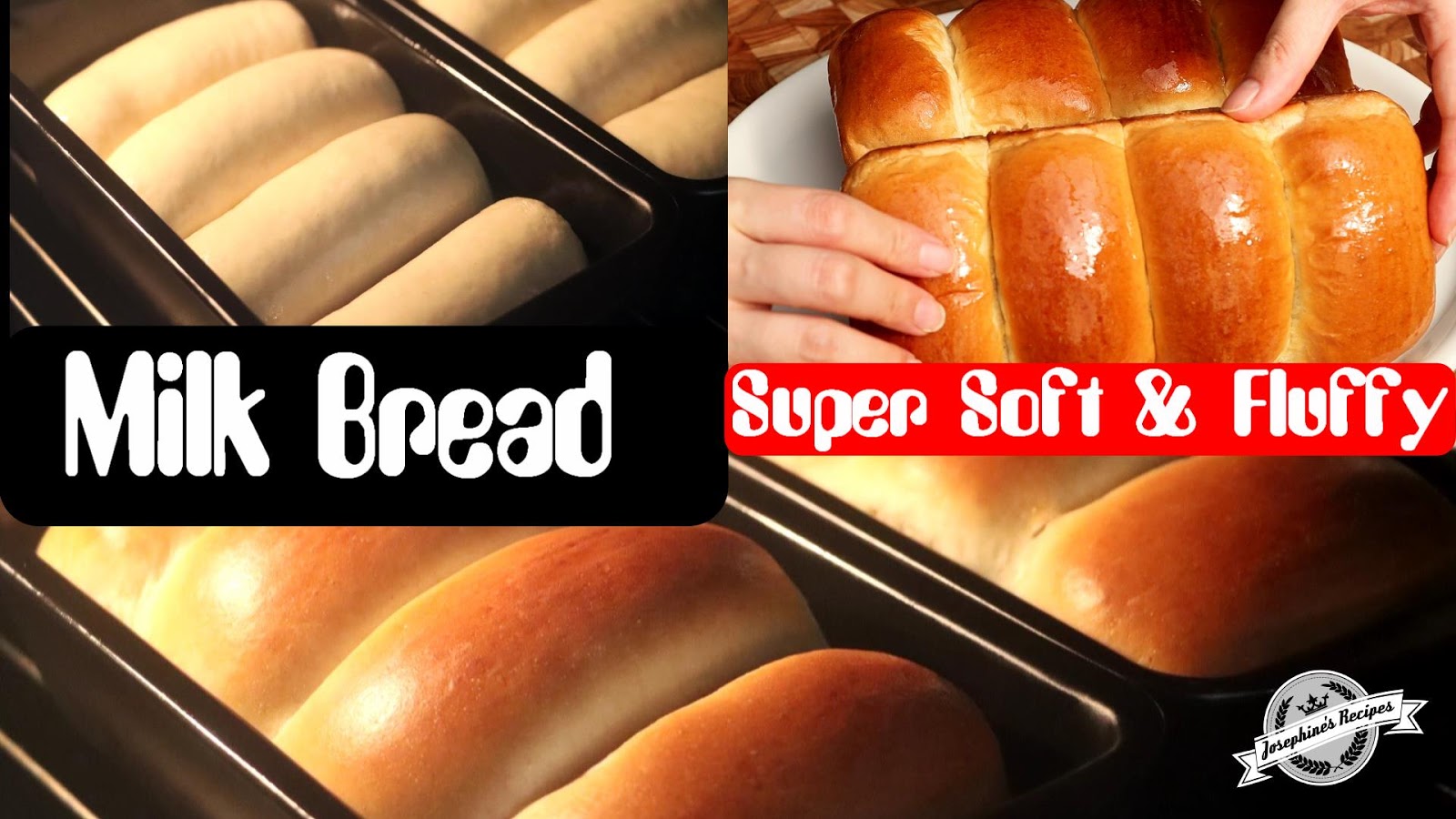 Josephine's Recipes : How To Make Super Soft Fluffy Milk Bread Loaf ...
