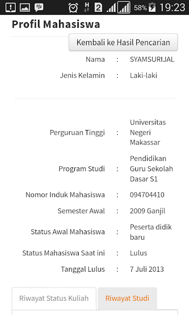 Cara Cek Data Mahasiswa Alumni perguruan tinggi di PDPT Ristekdikti ...