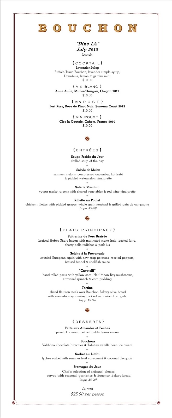 I'd Rather Be Eating: dineLA Restaurant Week: Bouchon Bistro