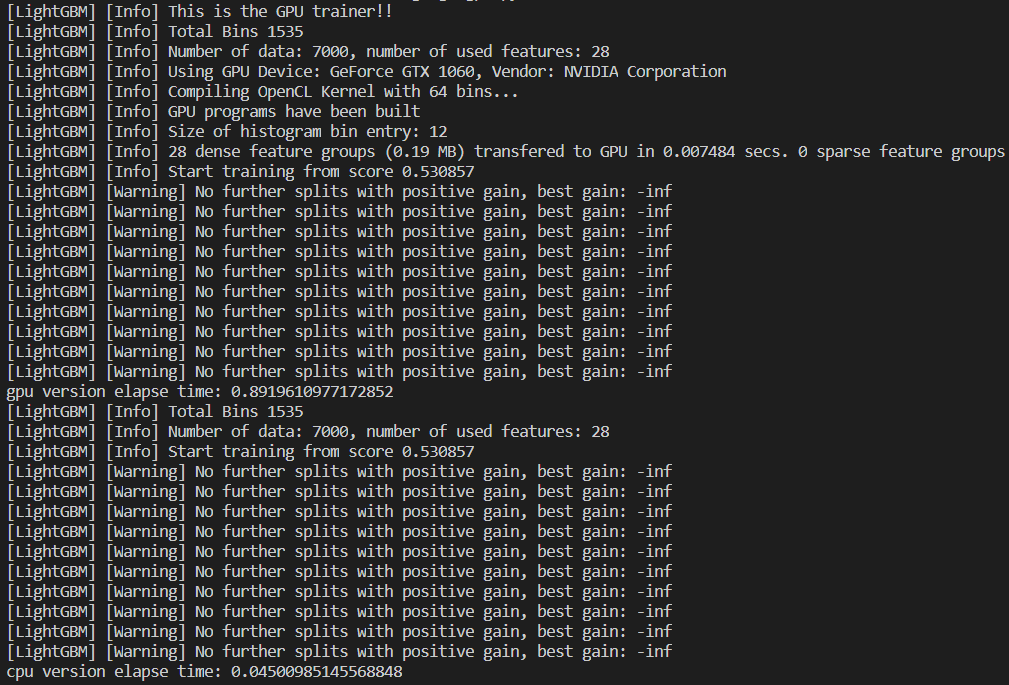 記錄 windows 10 在Anaconda環境下安裝 LightGBM-GPU版本