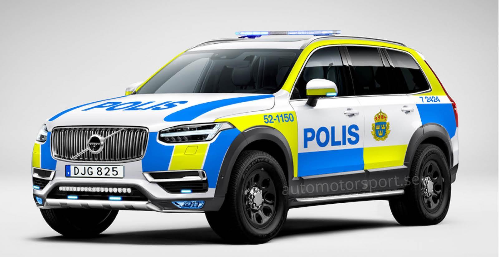 Volvo Sonderfahrzeuge: Der neue Volvo XC90 als Polizeiwagen.