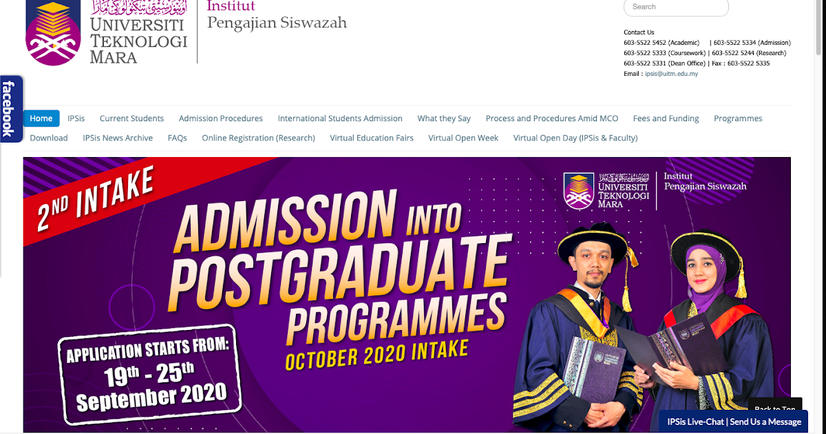 Her name is ANA: Cara Apply Master UiTM