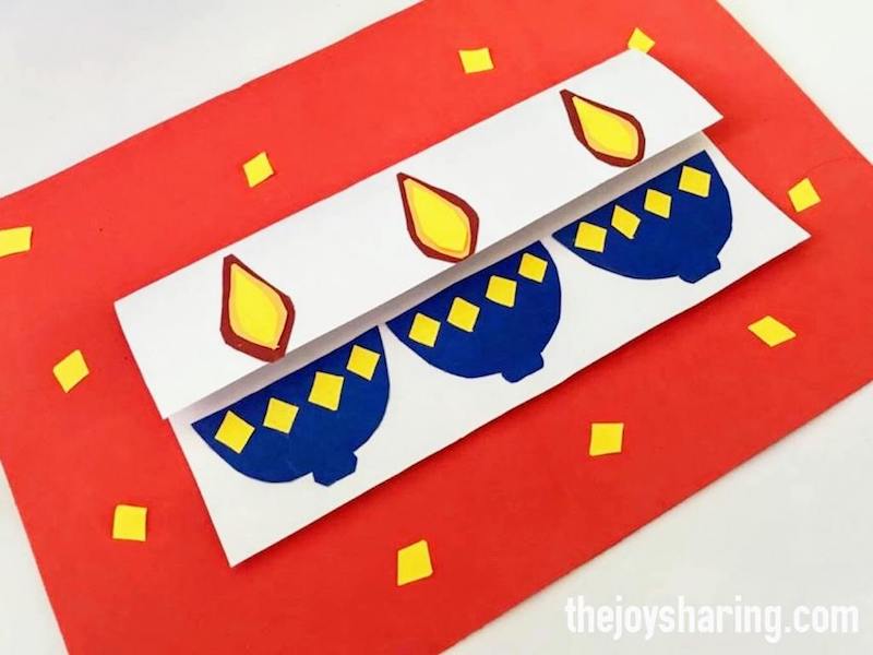 Handmade Diwali Card - The Joy of Sharing