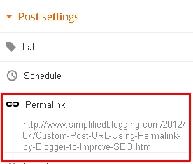 Custom Post URL Using Permalink by Blogger to Improve SEO ~ Simplified ...