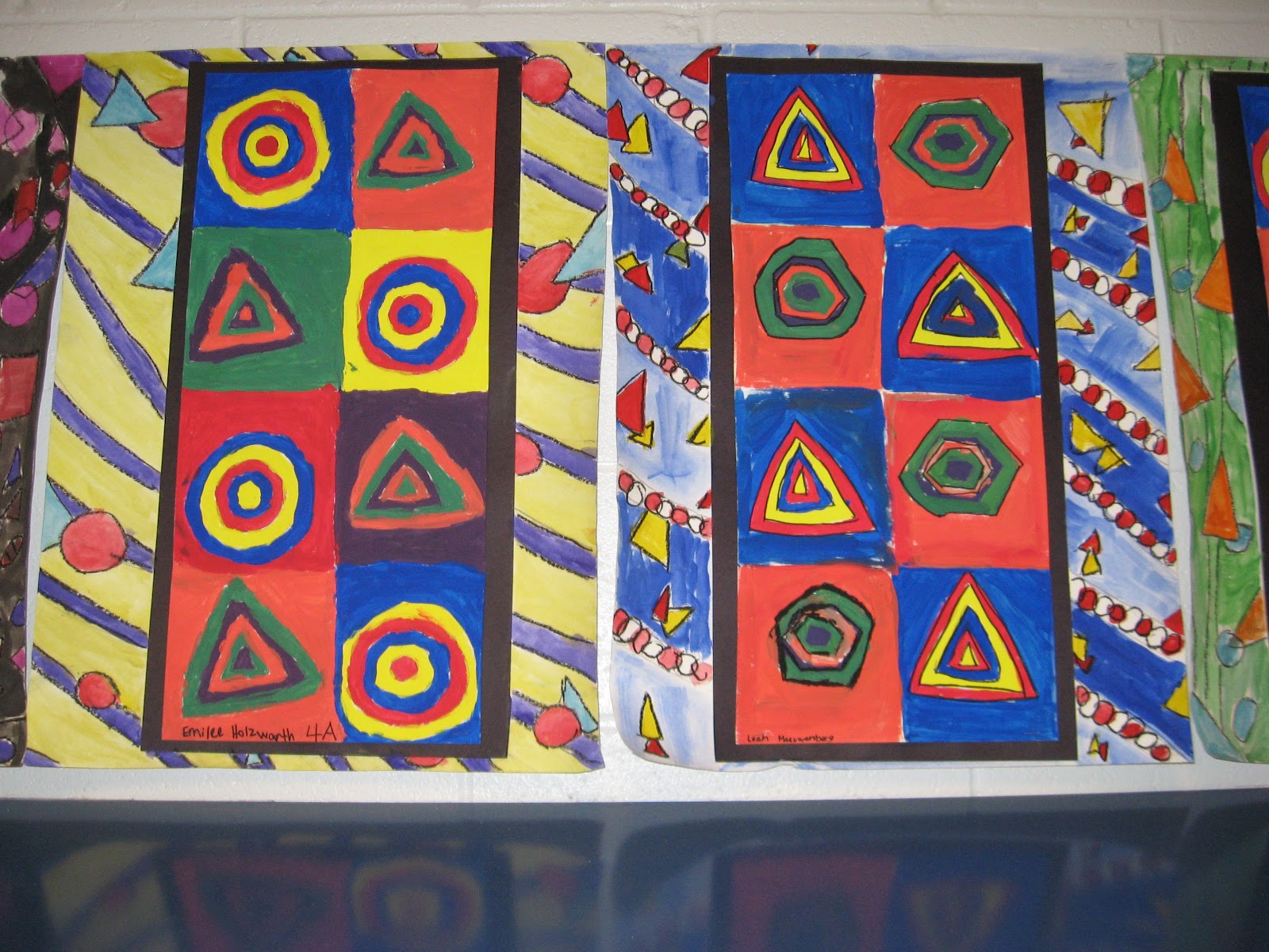 Jamestown Elementary Art Blog: 4th grade Kandinsky Abstract Art