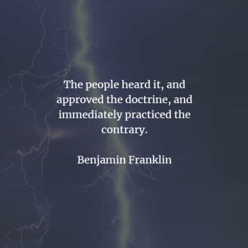 70 Famous quotes and sayings by Benjamin Franklin