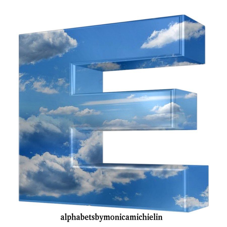 M. Michielin Alphabets: BLUE SKY ALPHABET AND ICONS PNG