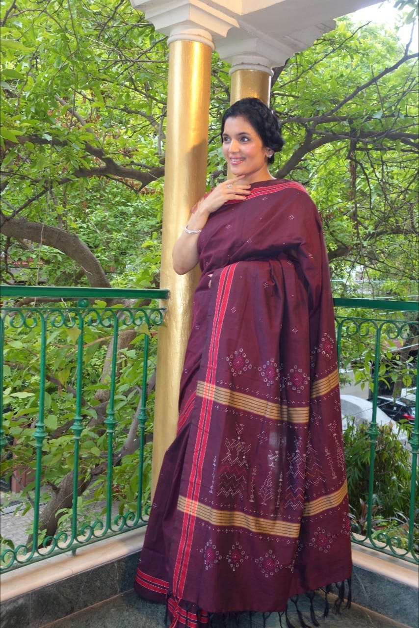 Sohum Sutras: Tangaliya Saree