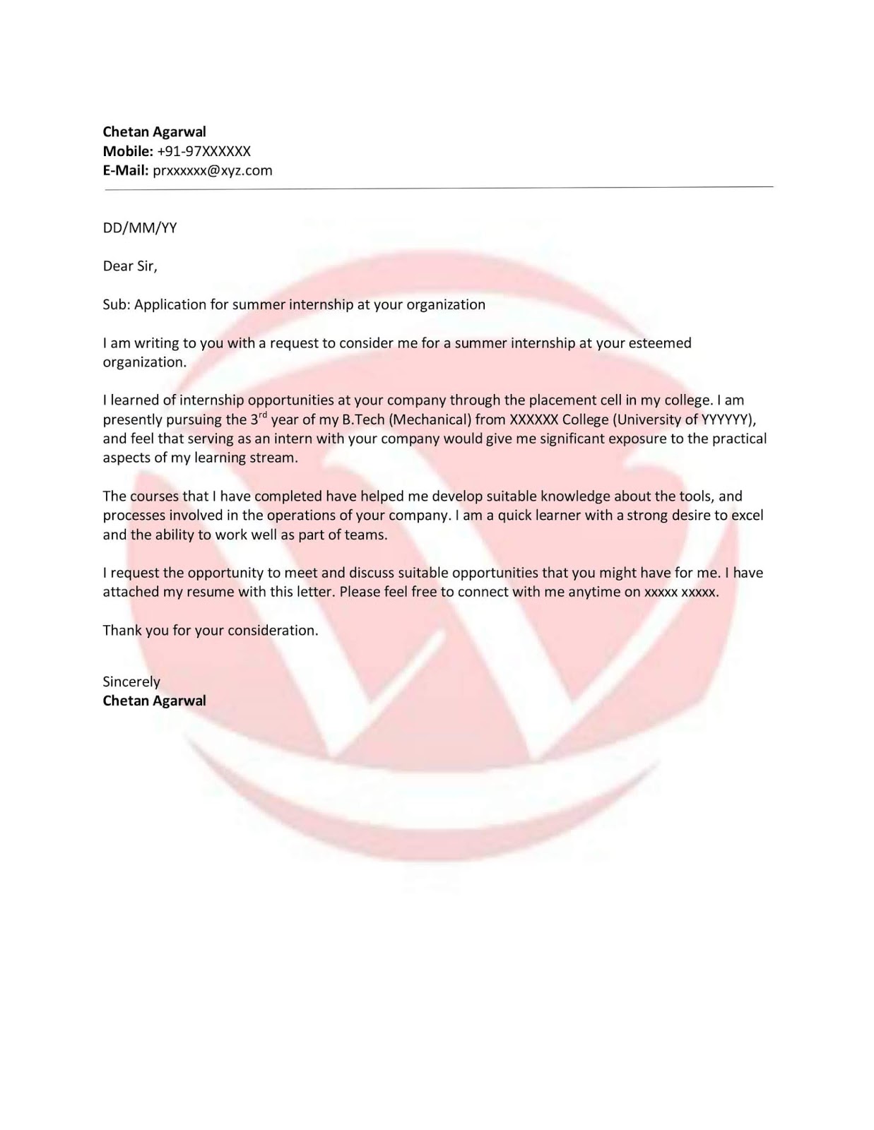Sample Internship Letter From Company To College Classles Democracy sample-internship-letter-from-company-to-college-classles-democracy