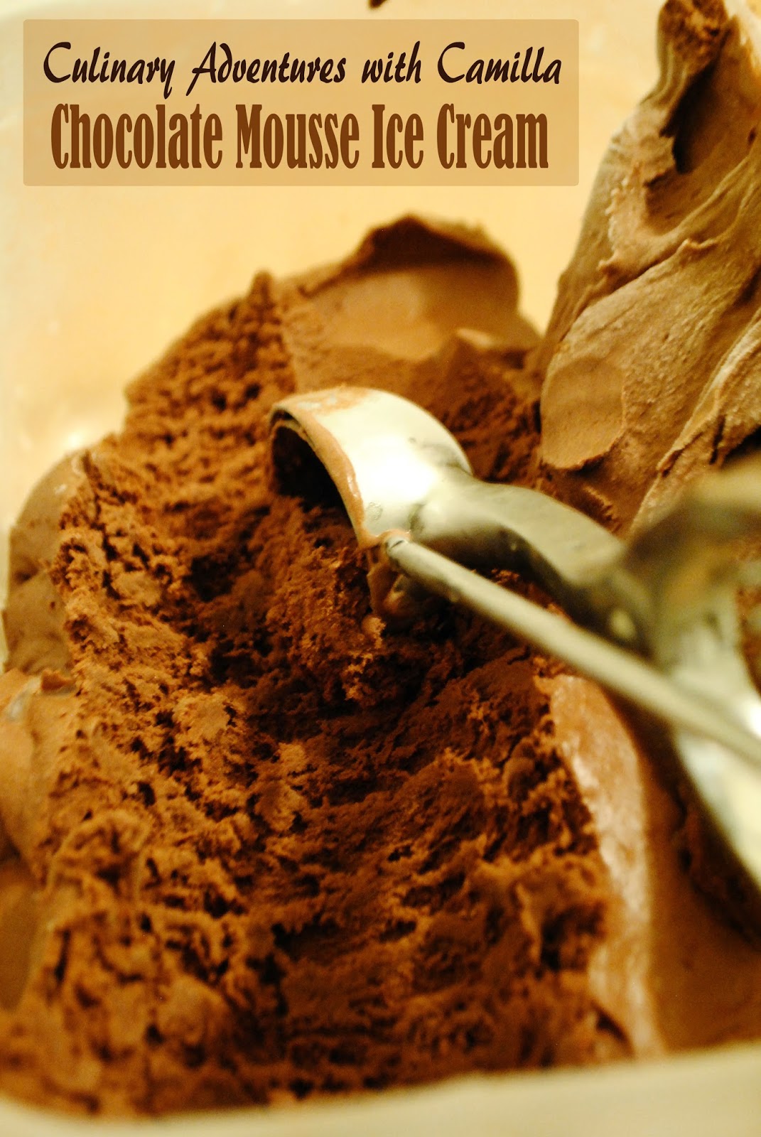 Chocolate Mousse Ice Cream #IceCreamSocial