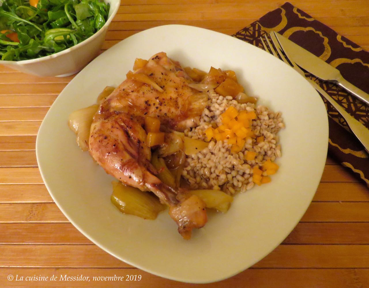 La cuisine de Messidor: Cuisses de poulet à la compote d’ananas