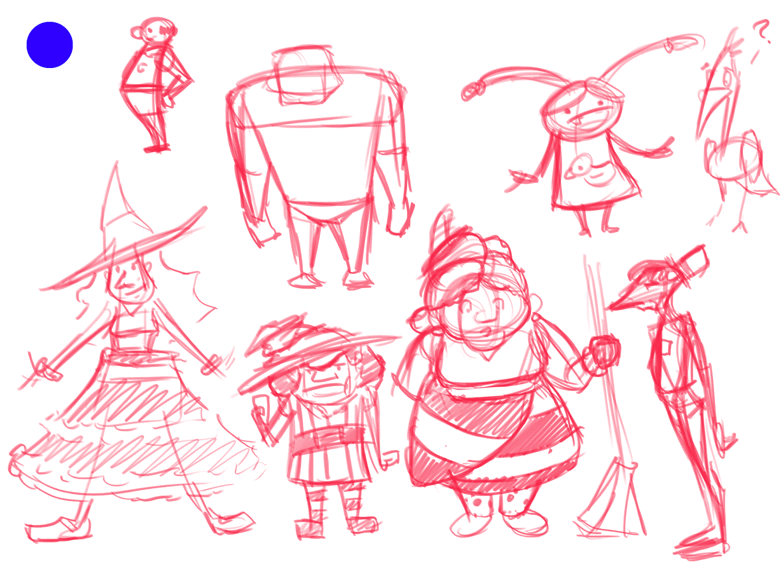 Eythan Taneyhill 487E Character Design: Shape Language Exercise