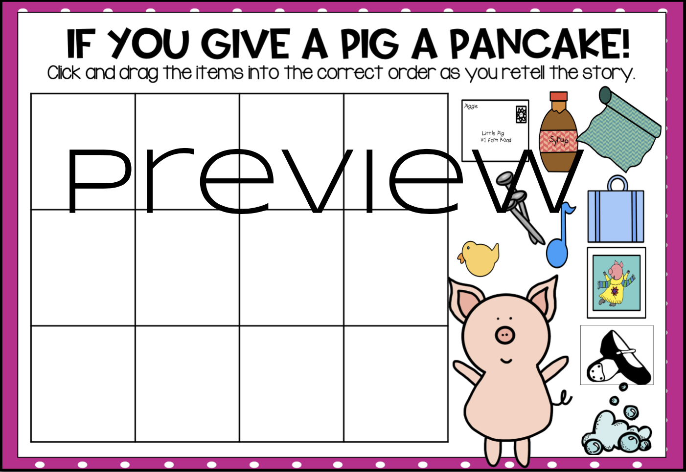 1st Grade Hip Hip Hooray!: If You Give A Pig A Pancake!