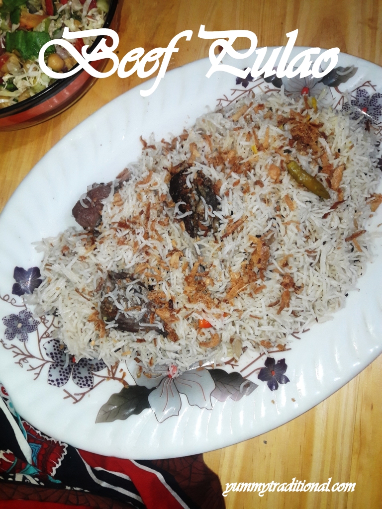 Beef Yakhni Pulao Recipe - Yummy Traditional