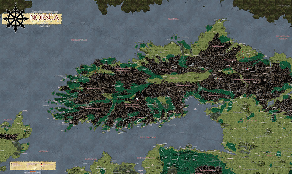 Norsca Warhammer Map