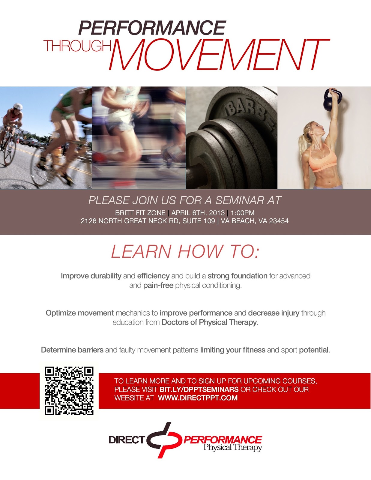 Direct Performance Physical Therapy Blog: FLYER for the movement seminar!