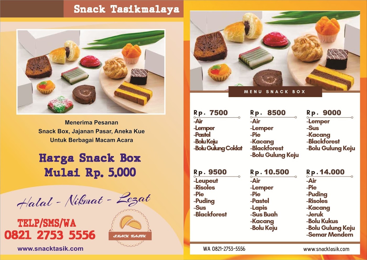 Snack Box Seminar Tasikmalaya 082127535556