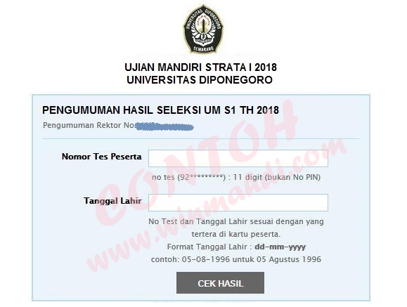 Pengumuman Hasil Ujian UM UNDIP 2018/2019 - DIKDIN - UTBK SNBT - SNBP ... Pengumuman Hasil Ujian UM UNDIP 2018/2019 - DIKDIN - UTBK SNBT - SNBP ...