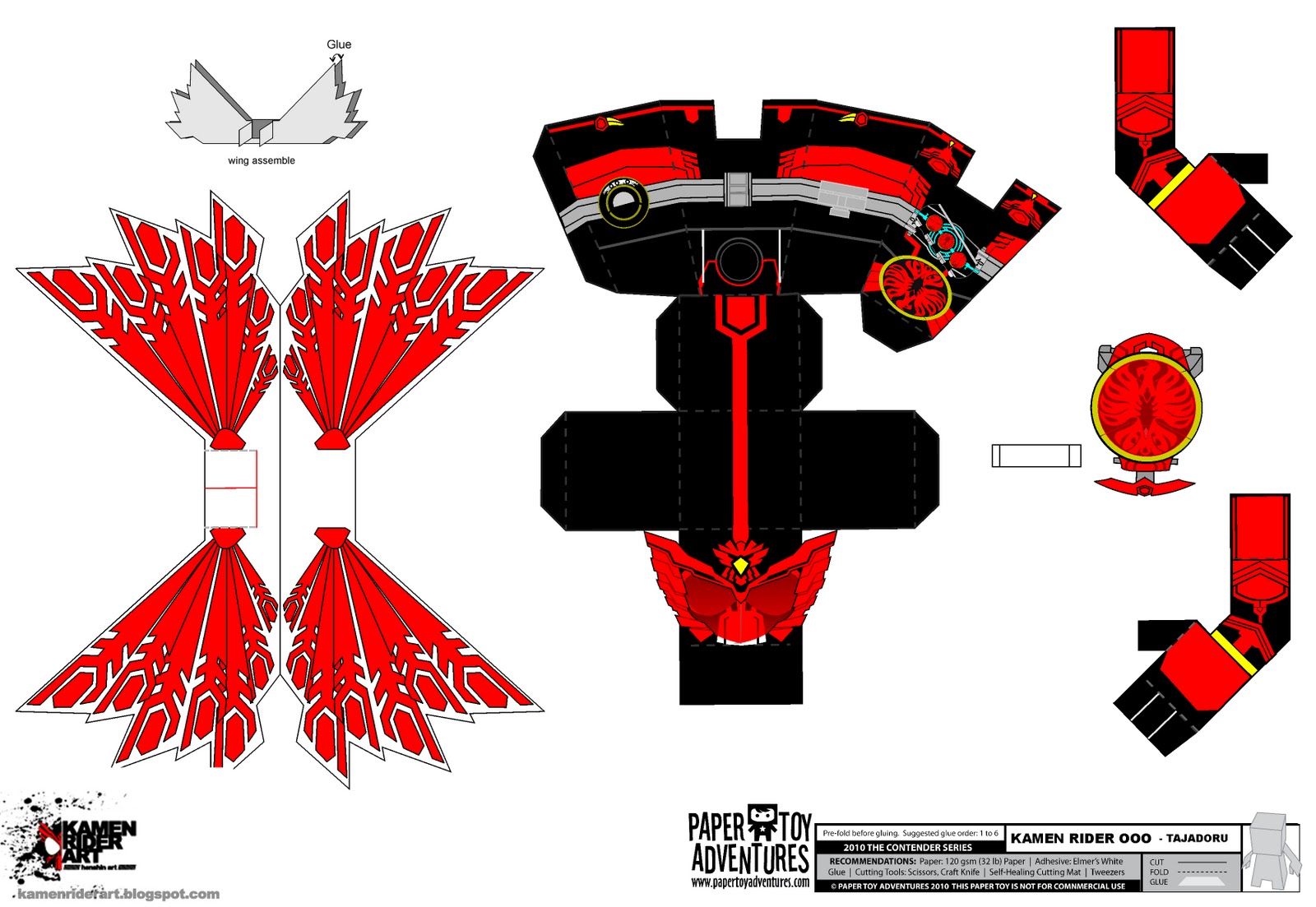 Kamen rider kuuga papercraft - eventmeva