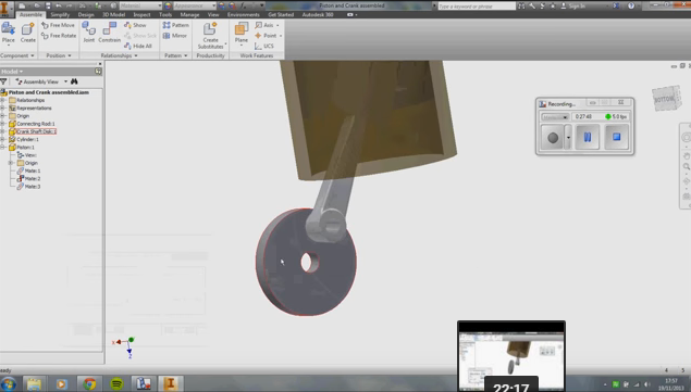INVENTOR Lesson 2 Moving Constraints and Assembley | Autodesk Inventor