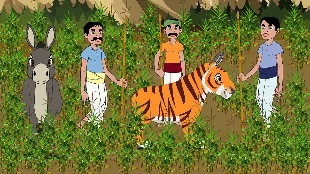 The Donkey in A Tiger Skin Moral Stories For Fairy Tales For Teenagers