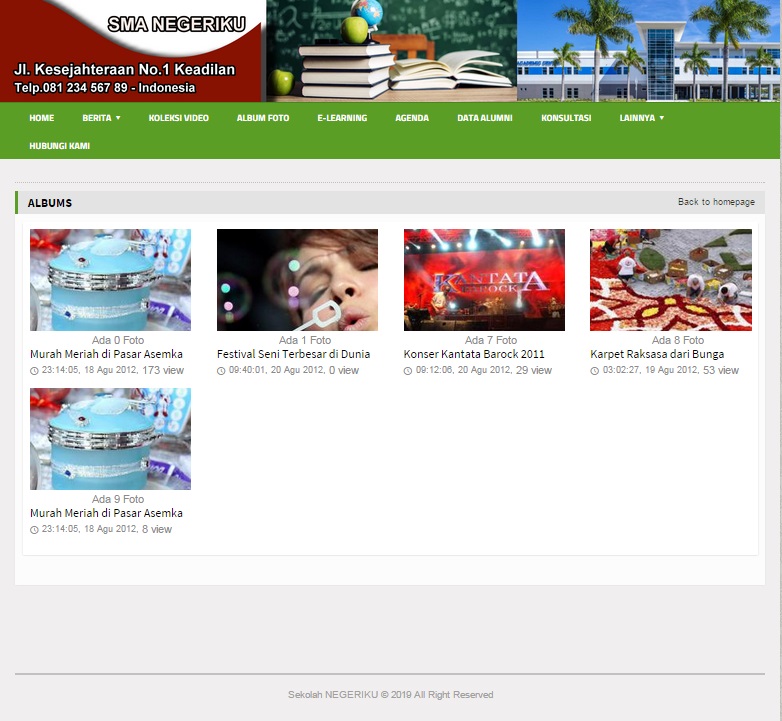 Source Code Website Sekolah Responsive Source Code