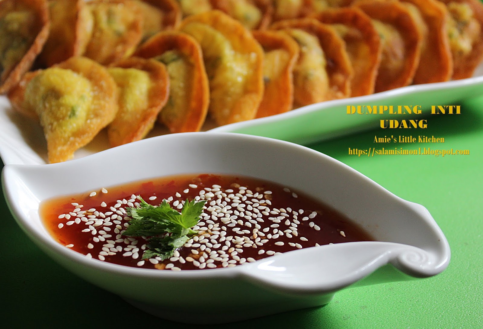 Resipi Dumpling Goreng Inti Udang - Amie's Little Kitchen