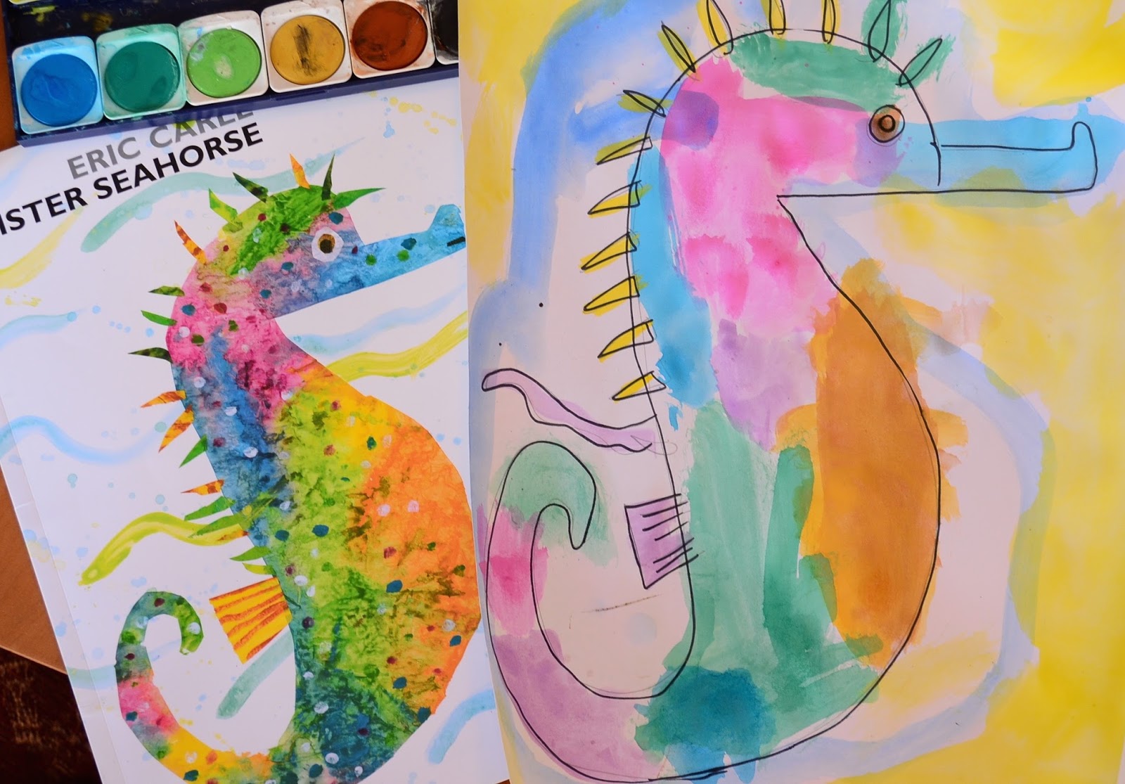 Eric Carle Seahorse Coloring Pages
