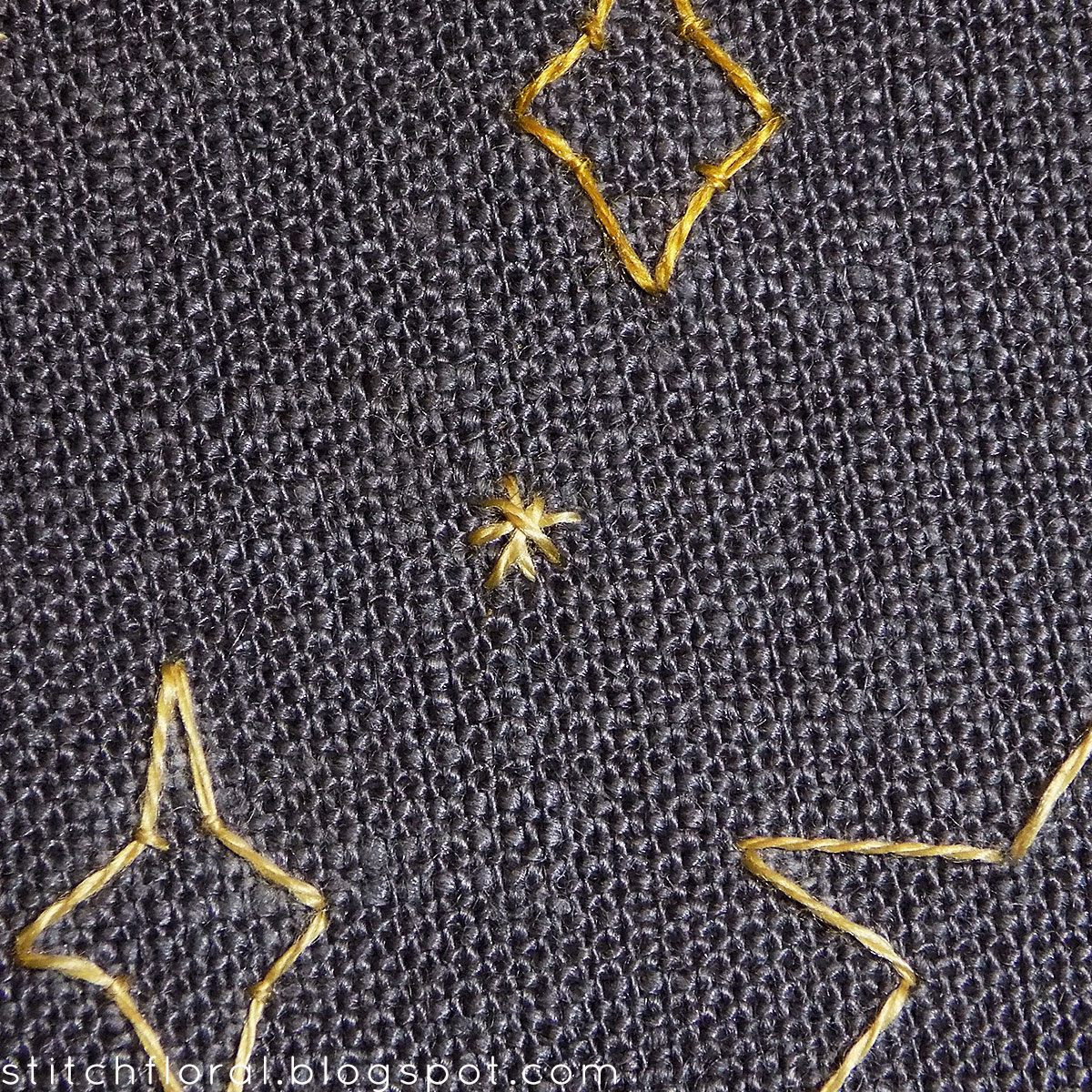 Easy embroidery: how to stitch stars - Stitch Floral