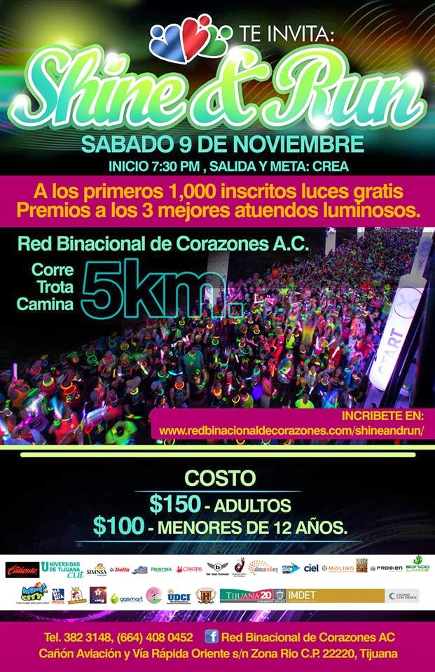 Convocatoria - Shine & Run 5Km - 09 de Noviembre del 2013. - Yo también ...