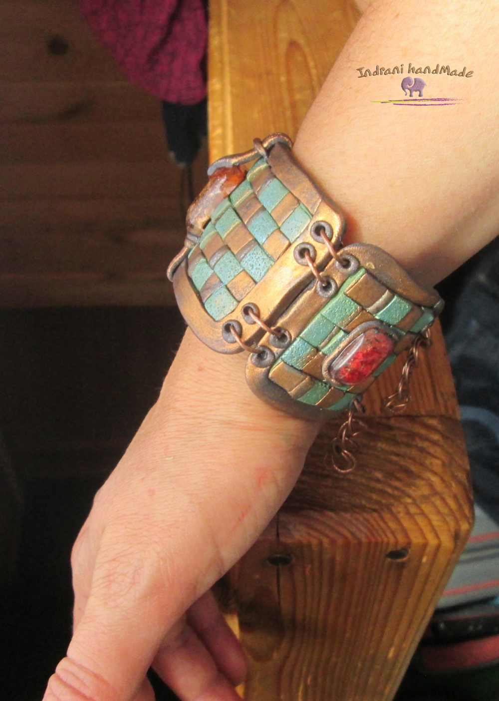 Indrani Handmade: Bratara lata "Pattern Play"