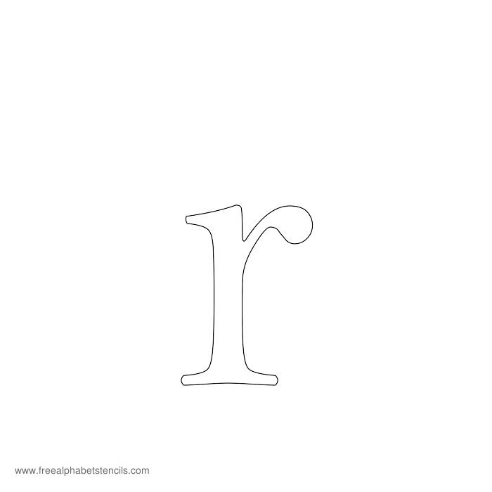 Bubble Letters Lowercase R - Birthday Letter
