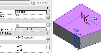 RevitCat: Extrusion Offset properties in Revit CME