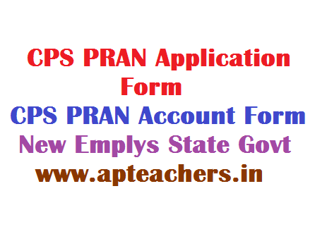CPS PRAN Application Form CPS PRAN Account Form for New Employees State ...