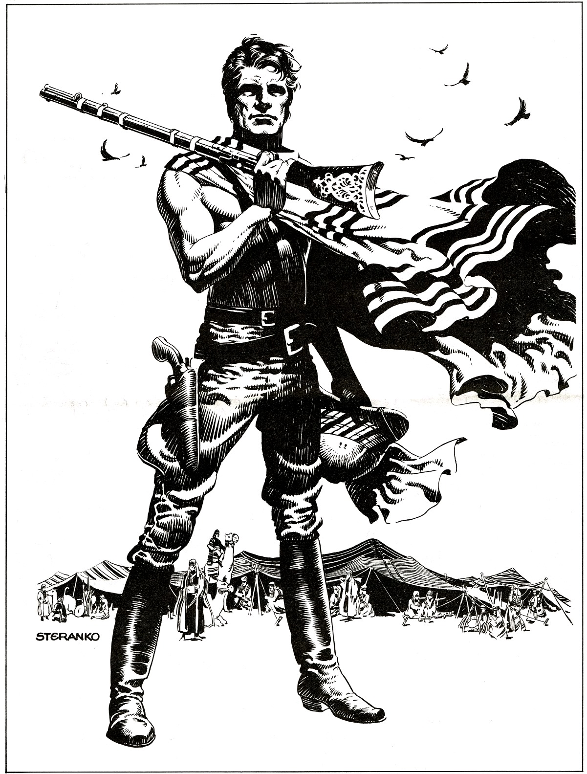 Cap'n's Comics: El Borak by Jim Steranko