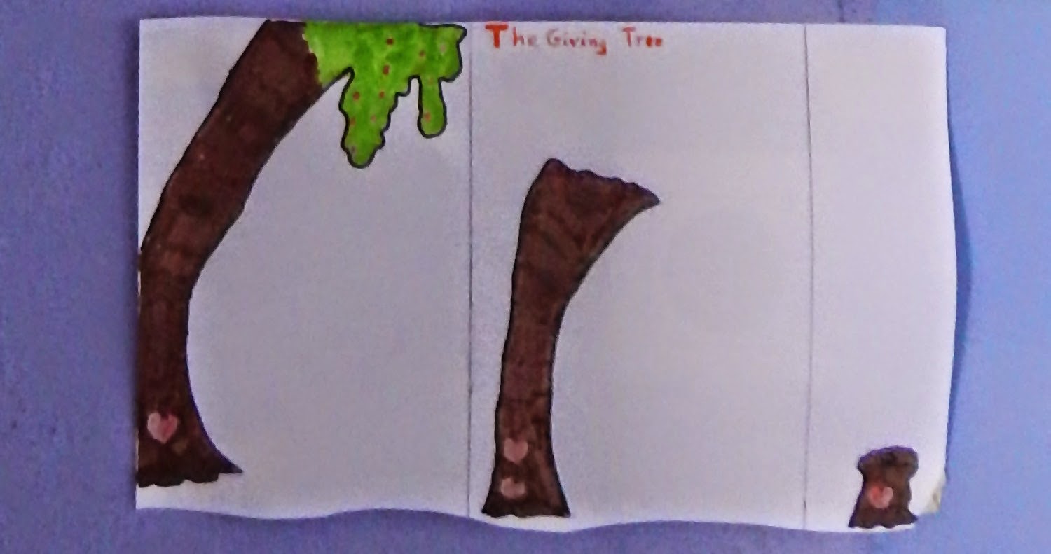 Art in the English Class : The Giving Tree: SENTENCE-PHRASE-WORD