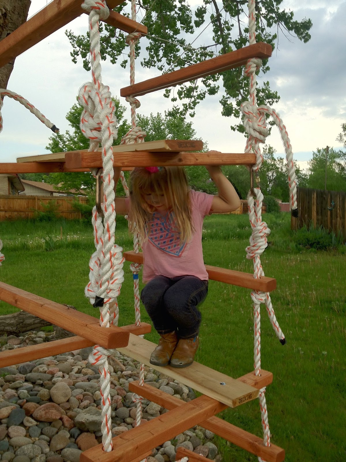 The Treehouser: Part 16: Hanging The Treehouse Rope Ladder