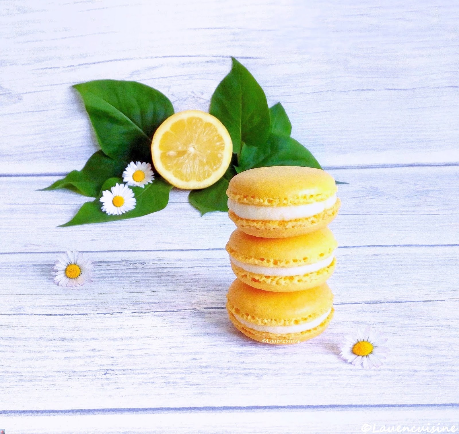 Macarons au citron