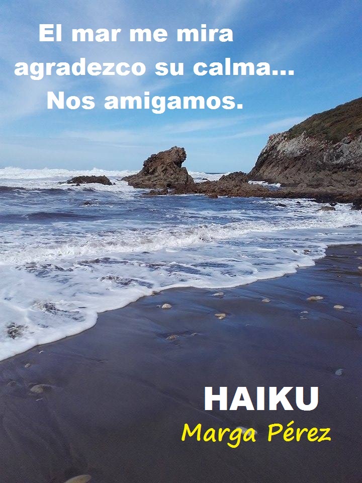 Lazos de Arte y Amistad: HAIKU: El mar me mira... Marga Pérez
