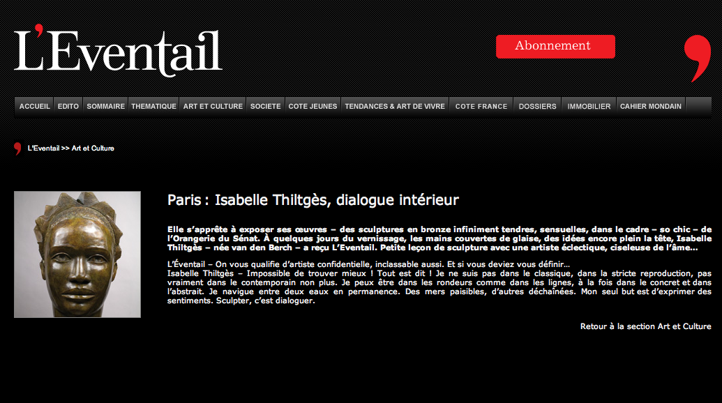 Isabelle Thiltgès: Isabelle Thiltgès : Dialogue intérieur avec l'Eventail