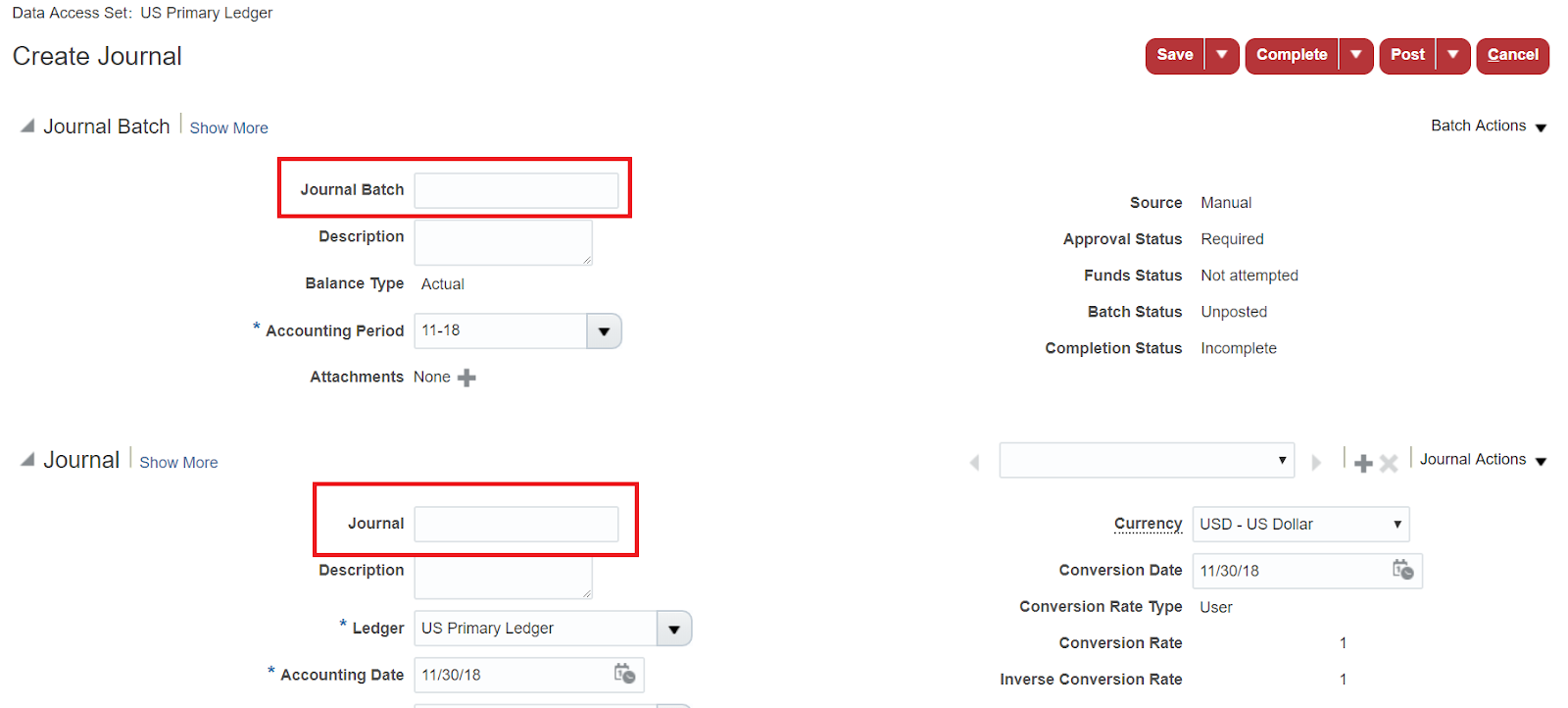 The Oracle Prodigy: Create GL Journal Entry in Oracle Fusion Applications