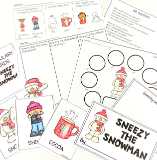 SLP Speech Gems: Using Winter Snowmen In Speech Therapy