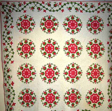 Barbara Brackman's MATERIAL CULTURE: Show Off Piecing: Whig Rose