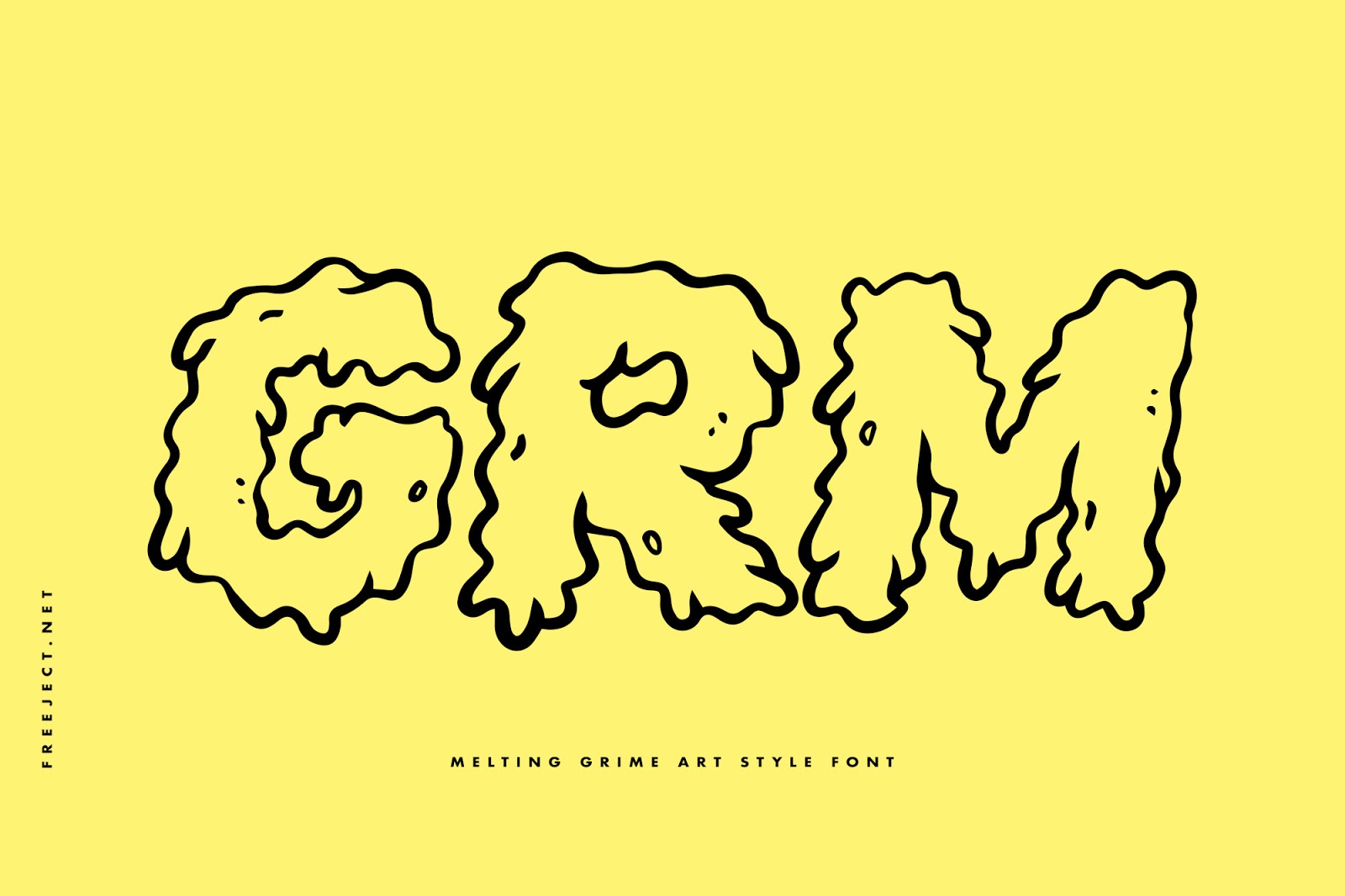 Free Download BLOBOK Grime Art Style Font - OTF File