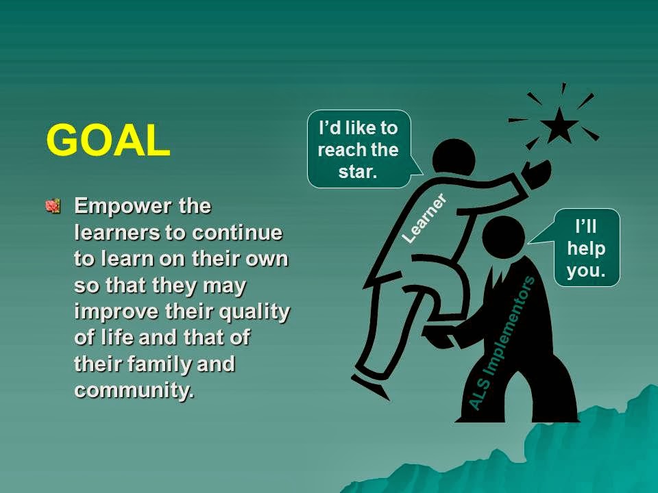 Alternative Learning System - Science City of Muñoz: ALS A&E Goals and ...