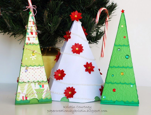 Paper Creations by Kristin: Christmas Tree Gift Boxes